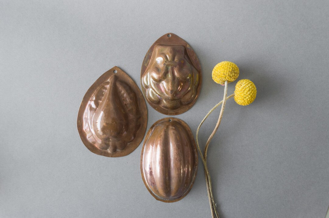Small Copper Mold Patina Aged Wall Decor Food Photo Prop Swedish ...