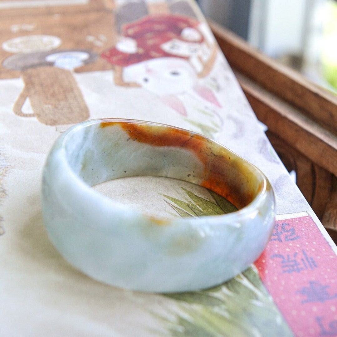 Natural Type A Jadeite Jade 57.3mm Bangle /READY to Ship/no.s422 - Etsy