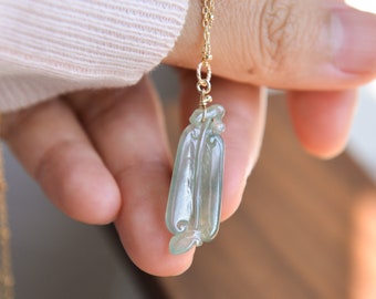 Jade Fan Pendant - Etsy
