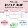 MUSIC PLANNER PRINTABLE, Practice Plan, Printable Planner, Music ...