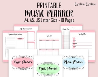Music Teacher Planner Printable Musician Journal Piano | Etsy