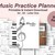 Music Teacher Planner Printable Musician Journal Piano Violin Guitar ...