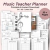 Festive Music Teacher Organizer and Planner - Etsy