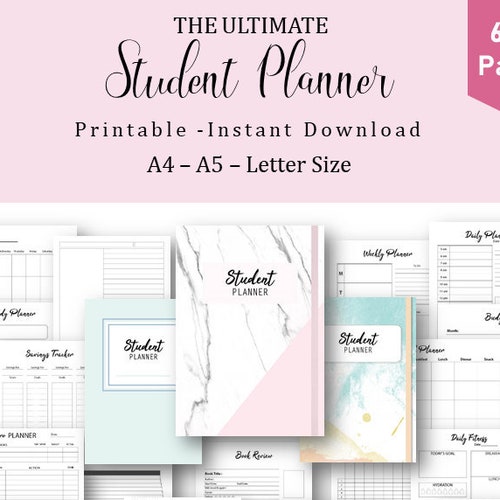 Student Planner Printable Academic Planner Printable College - Etsy