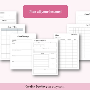 Teacher Planner Printable Teaching Journal Classroom & Private Teacher ...