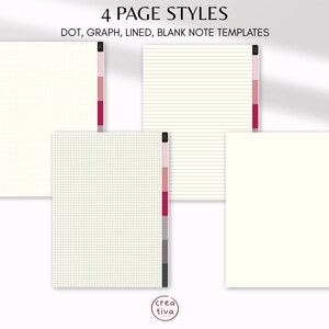 6 Subjects Floral Digital Notebook Beautiful Digital Notebook Goodnotes ...