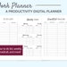 Digital Work Planner Hyperlinked Goodnotes iPad Digital Meeting Notes ...