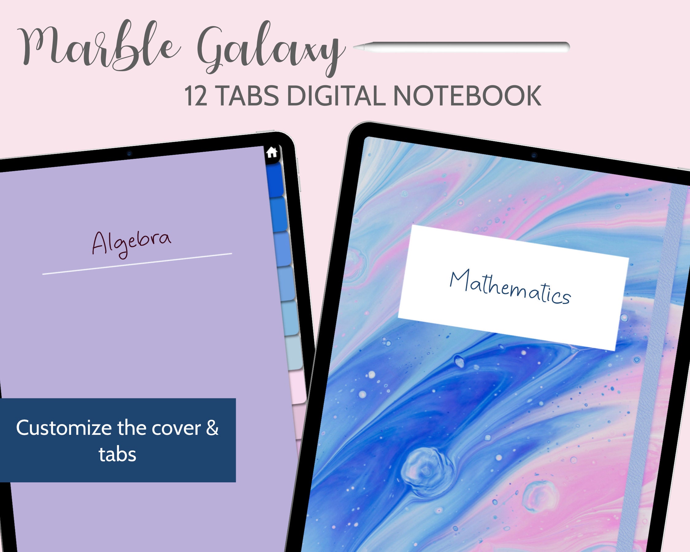 12 Subjects Hyperlinked Digital Notebook With Bonus Digital | Etsy