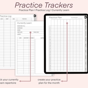Digital Music Practice Planner New Goodnotes Hyperlinked iPad Digital ...