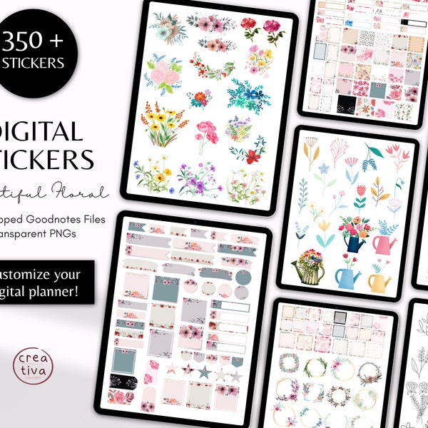 100 Digital Sticky Notes Set 12 Blue Sky Ocean Teal Colors Precropped ...