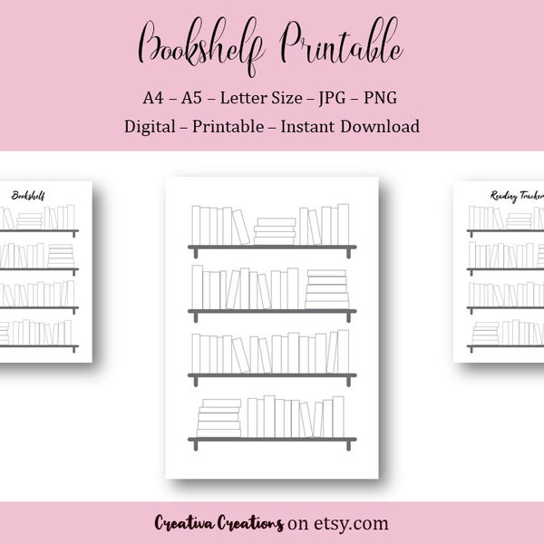 Bookshelf List - Etsy