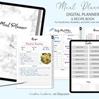 Recipe Book | Digital Template | iPad Template | Template for Goodnotes ...