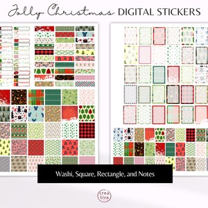 400 Jolly Christmas Digital Planner Sticker Set Icy December Christmas ...