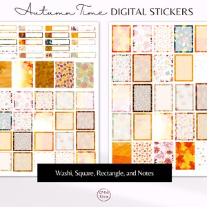 300+ Autumn Time Digital Planner Sticker Set | September October ...