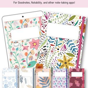 15 Fun Pattern Digital Notebook Covers Colorful Fun Bright - Etsy