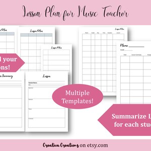 Music Teacher Planner Printable Musician Journal Piano - Etsy Canada