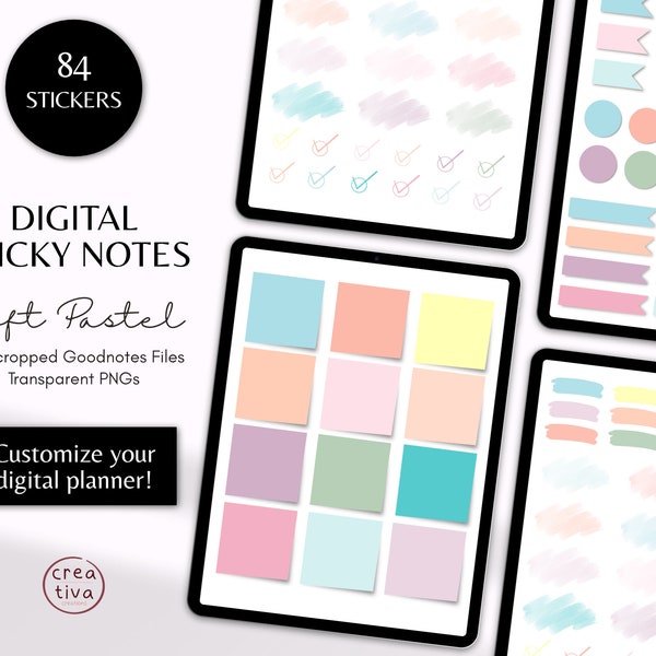 Pastel Sticky Notes - Etsy