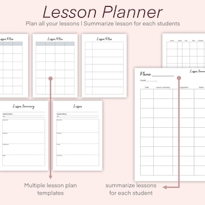 Music Teacher Planner Printable Musician Journal Piano Violin Guitar ...