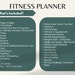 Fitness Planner Printable Meal Planner Health Wellness Planner Fitness ...