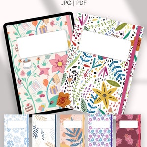 15 Fun Pattern Digital Notebook Covers | Colorful Digital Notebook ...