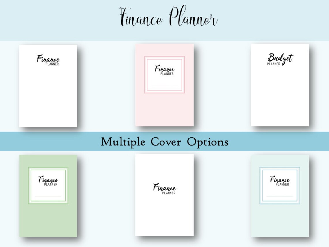 Finance Planner Printable Financial Tracker Budget Planner - Etsy