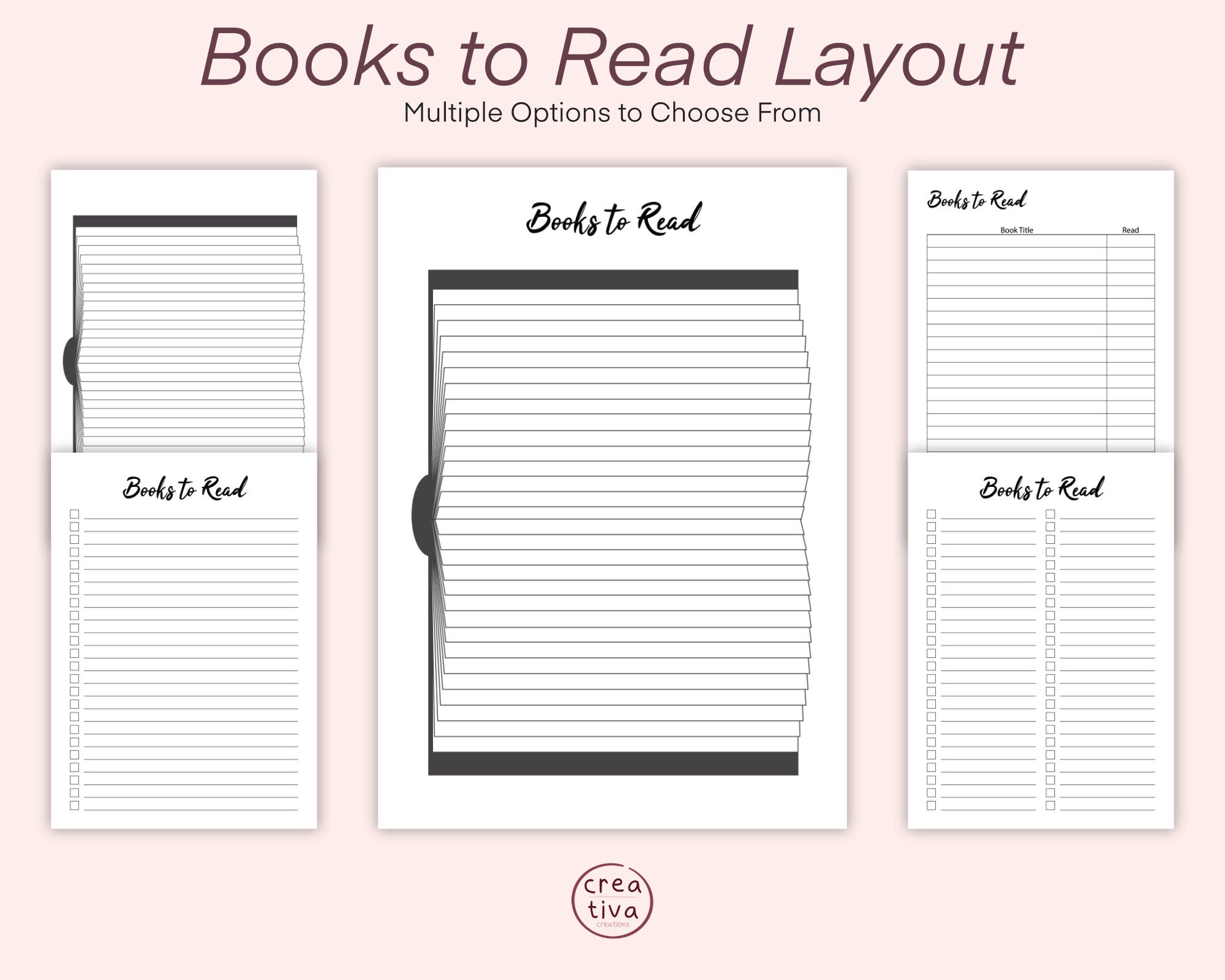 Diario de lectura Planificador de lectura imprimible Registro de ...