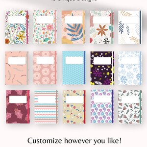 15 Fun Pattern Digital Notebook Covers | Colorful Digital Notebook ...