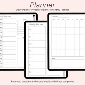 Digital Music Practice Planner New Goodnotes Hyperlinked iPad Digital ...