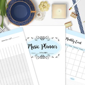 MUSIC PLANNER PRINTABLE, Practice Plan, Printable Planner, Music ...