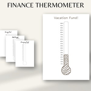 Finance Planner Printable Financial Tracker, Budget Planner, Savings ...