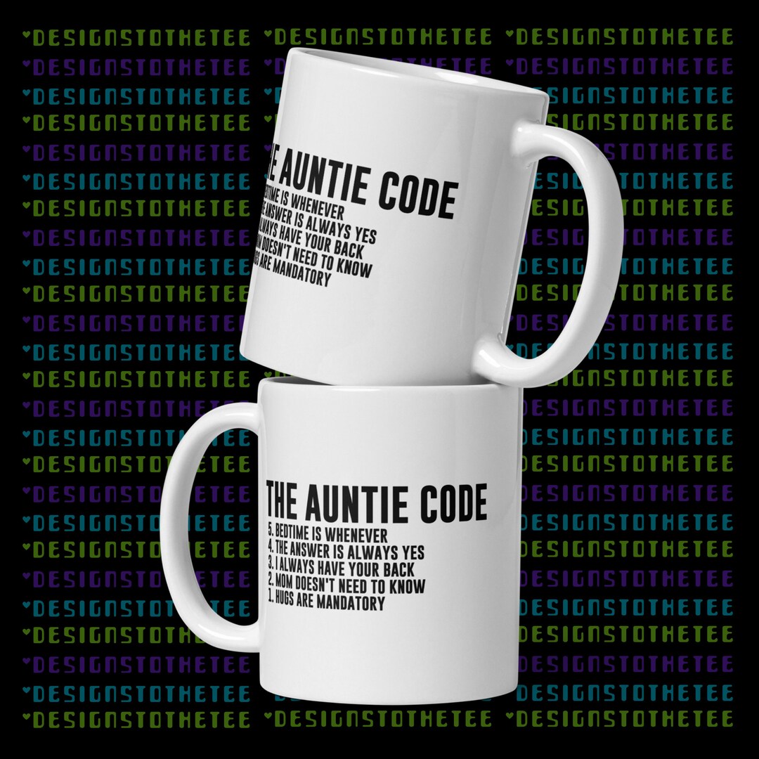 The Auntie Code Mug - Auntie Life Mug - Best Auntie Ever Mug - Etsy