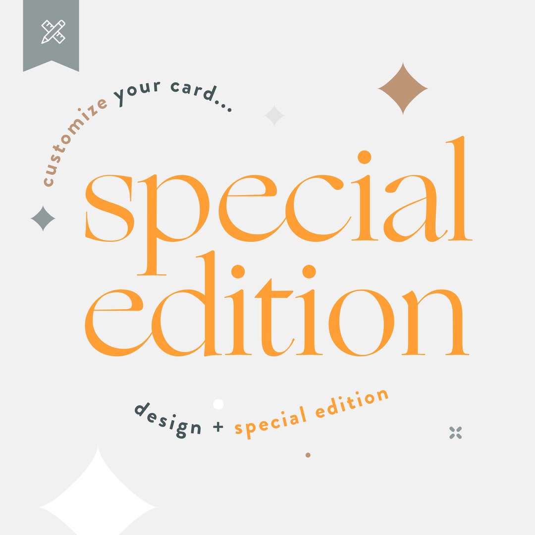 Special Edition Design and Special Edition - Etsy