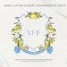 Capri Amalfi Lemons Wedding Crest Monogram Crest Luxury - Etsy
