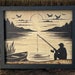 Handmade Rustic Wood Burned Scenic Fishing Sign for Cabin Wall Decor - Etsy