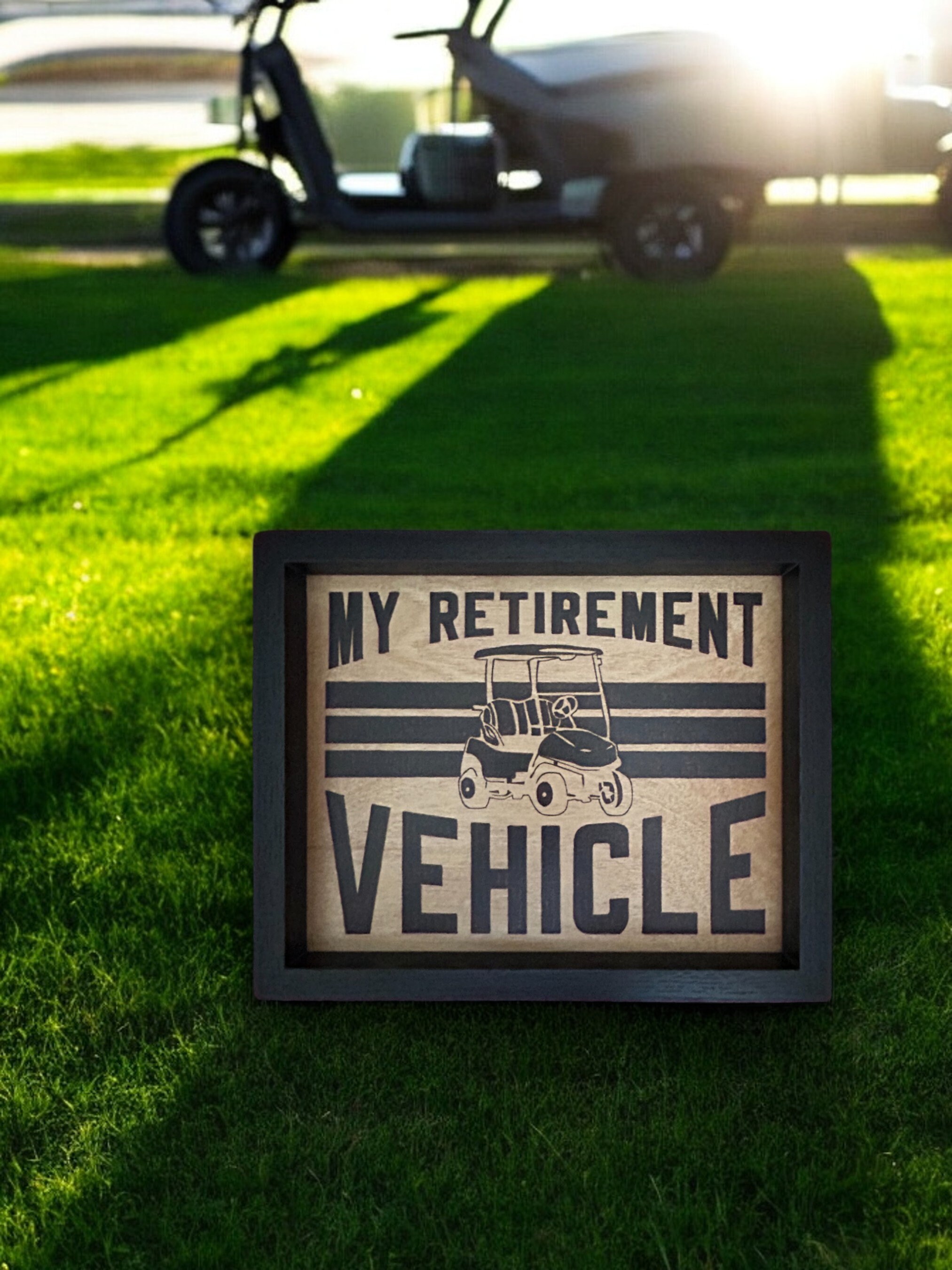 Custom Wood Burned Sign for Retired Golf Enthusiast - Personalized ...