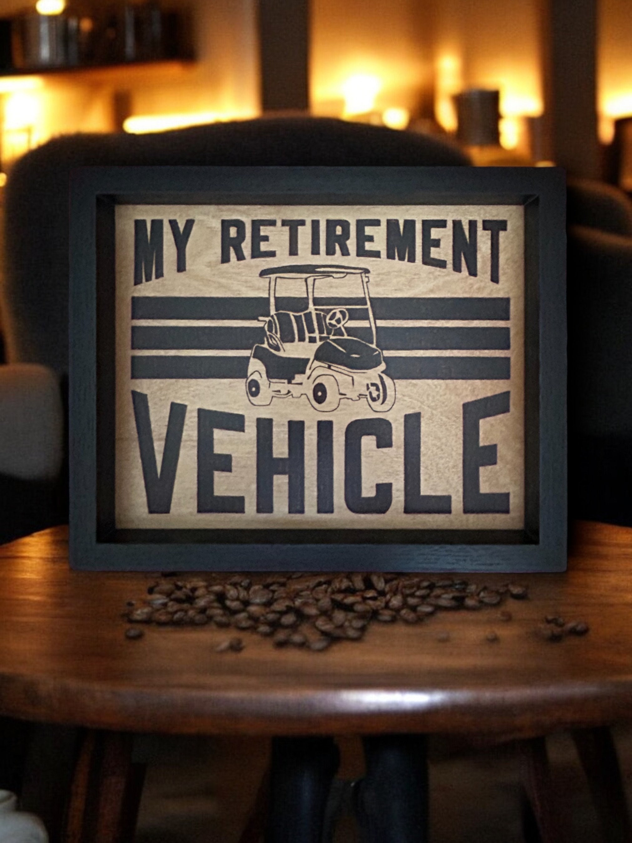 Custom Wood Burned Sign for Retired Golf Enthusiast - Personalized ...