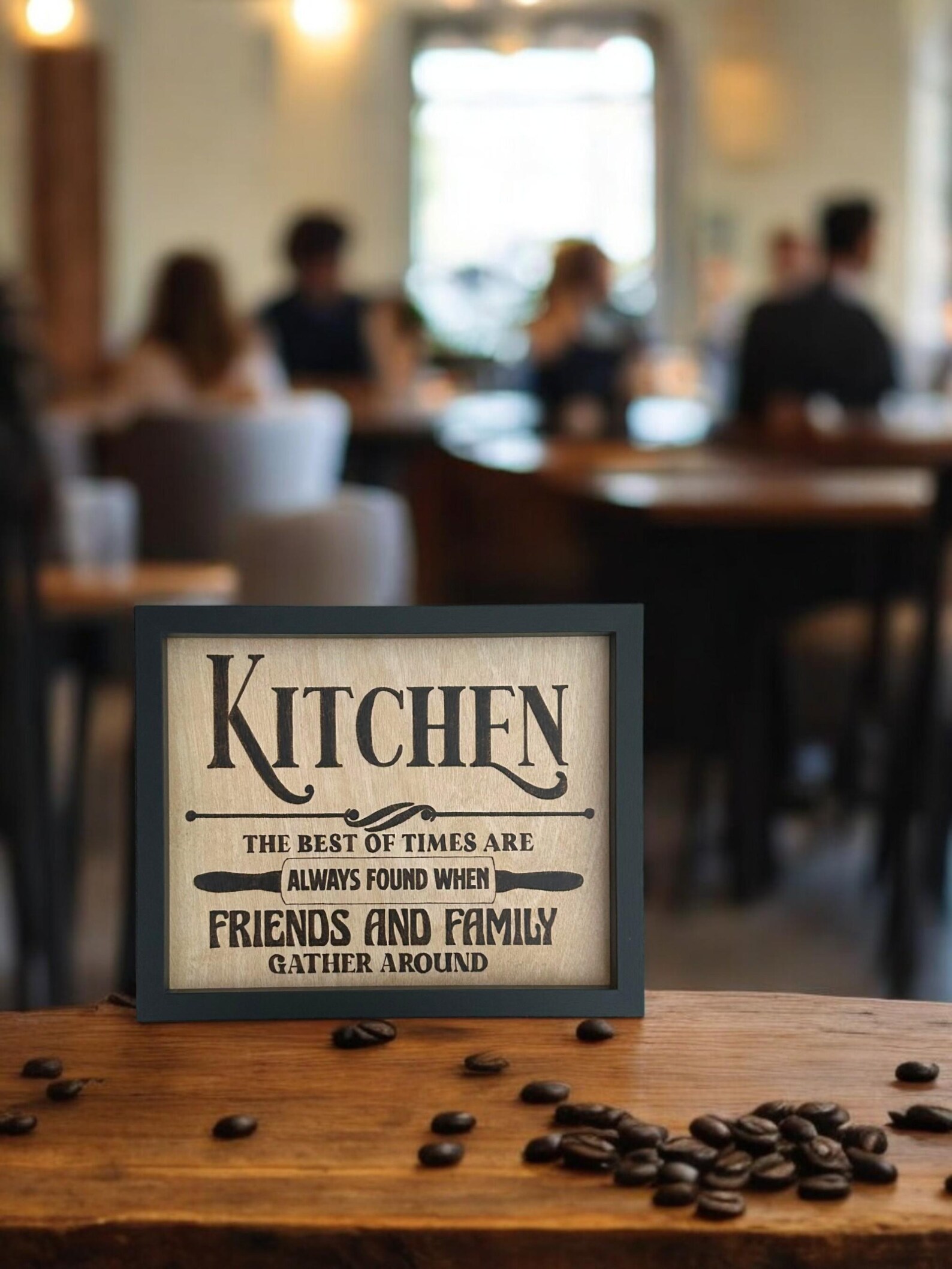 Wood Burned Kitchen Sign - Etsy