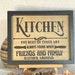 Wood Burned Kitchen Sign - Etsy