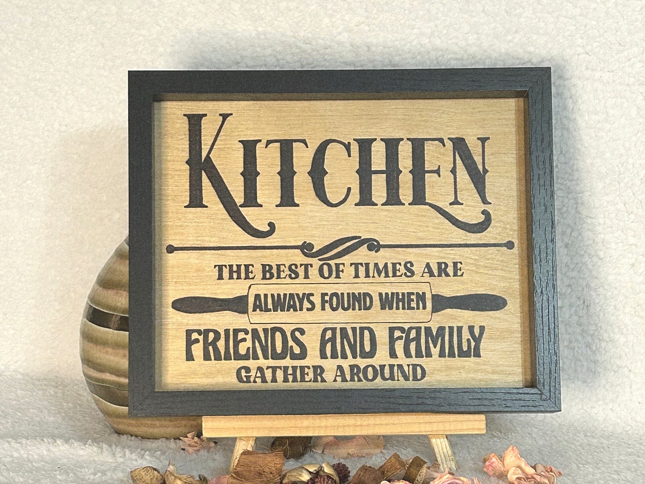 Wood Burned Kitchen Sign - Etsy