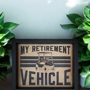 Custom Wood Burned Sign for Retired Golf Enthusiast - Personalized ...