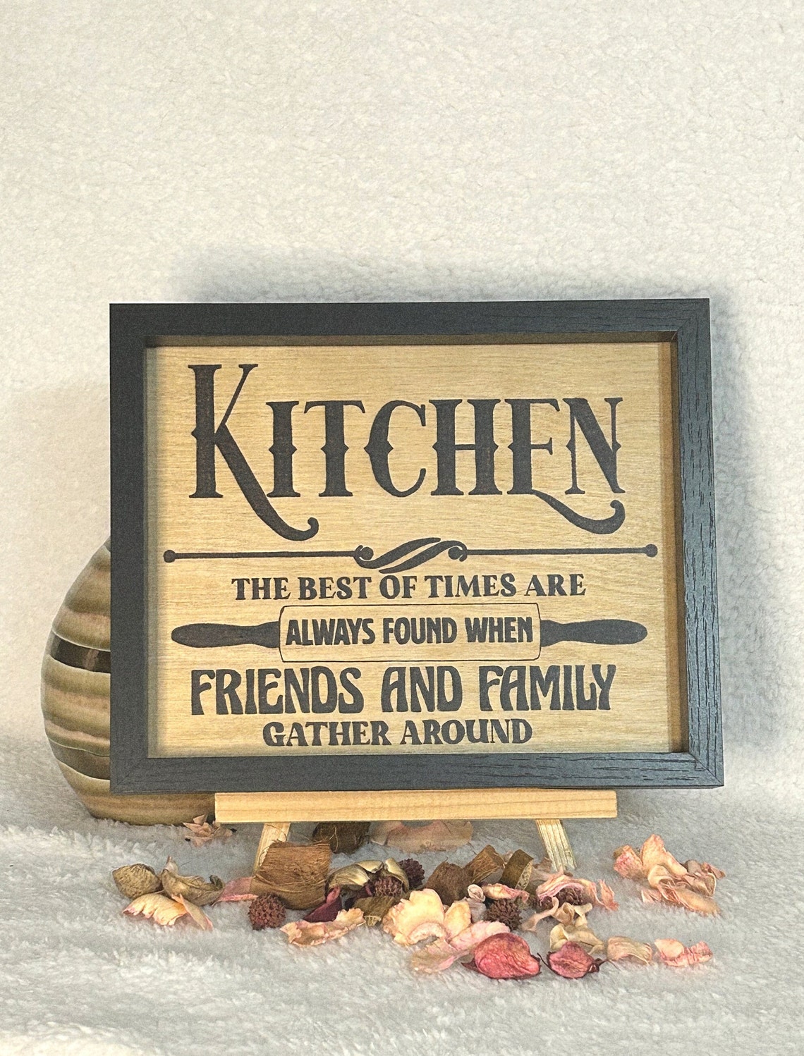 Wood Burned Kitchen Sign - Etsy
