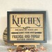 Wood Burned Kitchen Sign - Etsy
