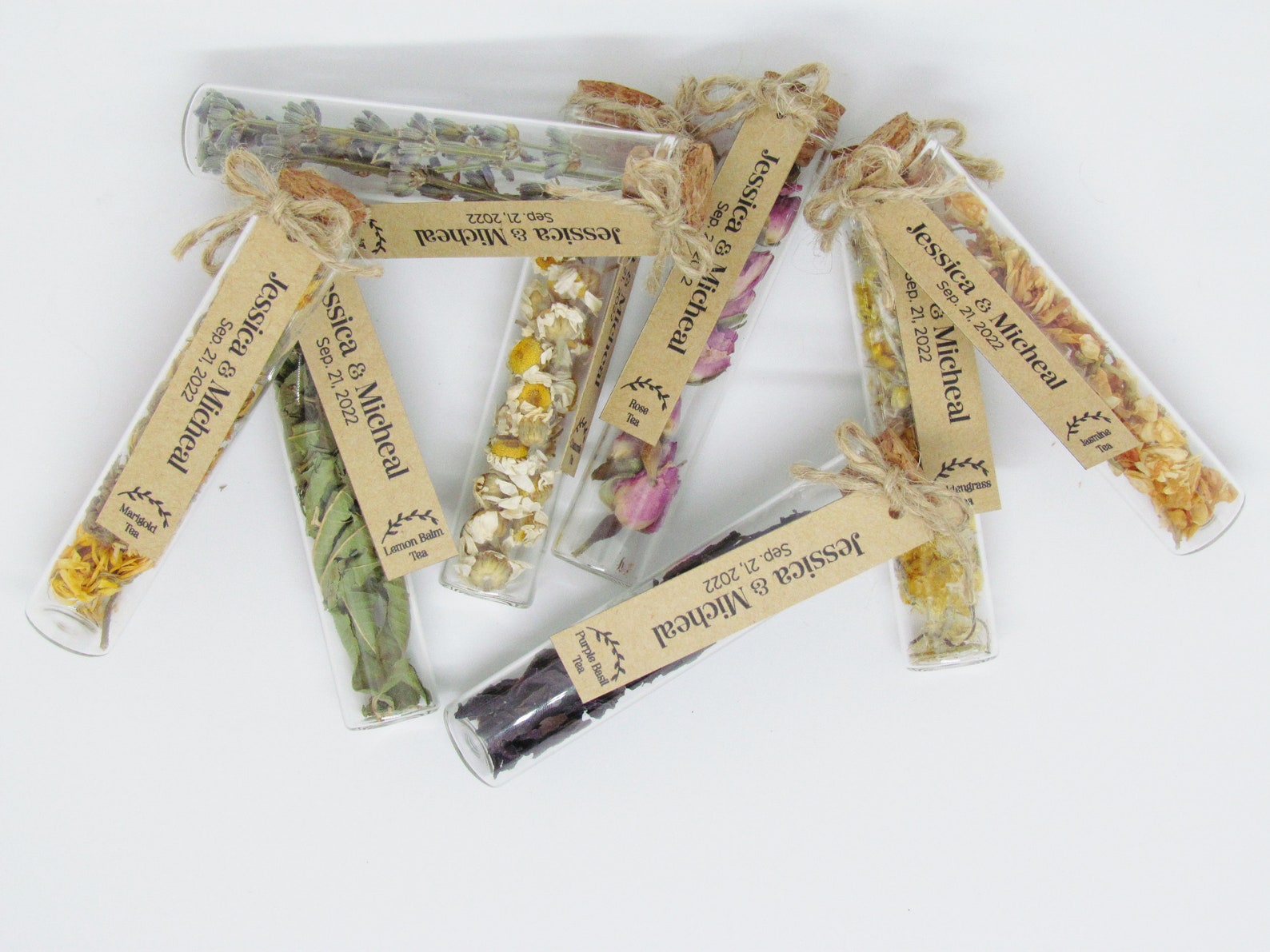 Wedding Tea Favors for Guests, Tea Tube, Rustic Wedding Favor ...
