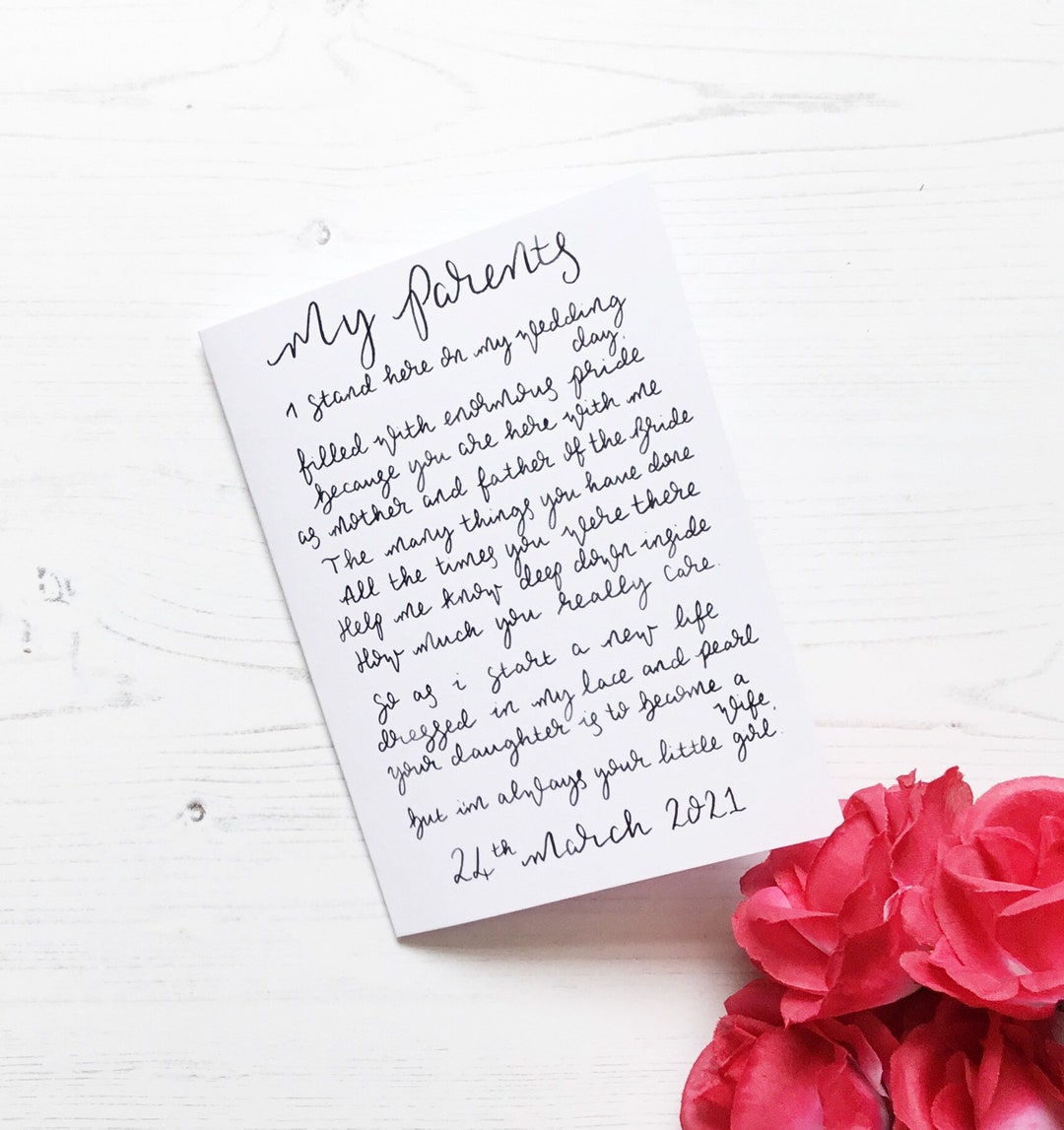 To My Parents On My Wedding Day Card Mother And Father Of The Bride to-my-parents-on-my-wedding-day-card-mother-and-father-of-the-bride