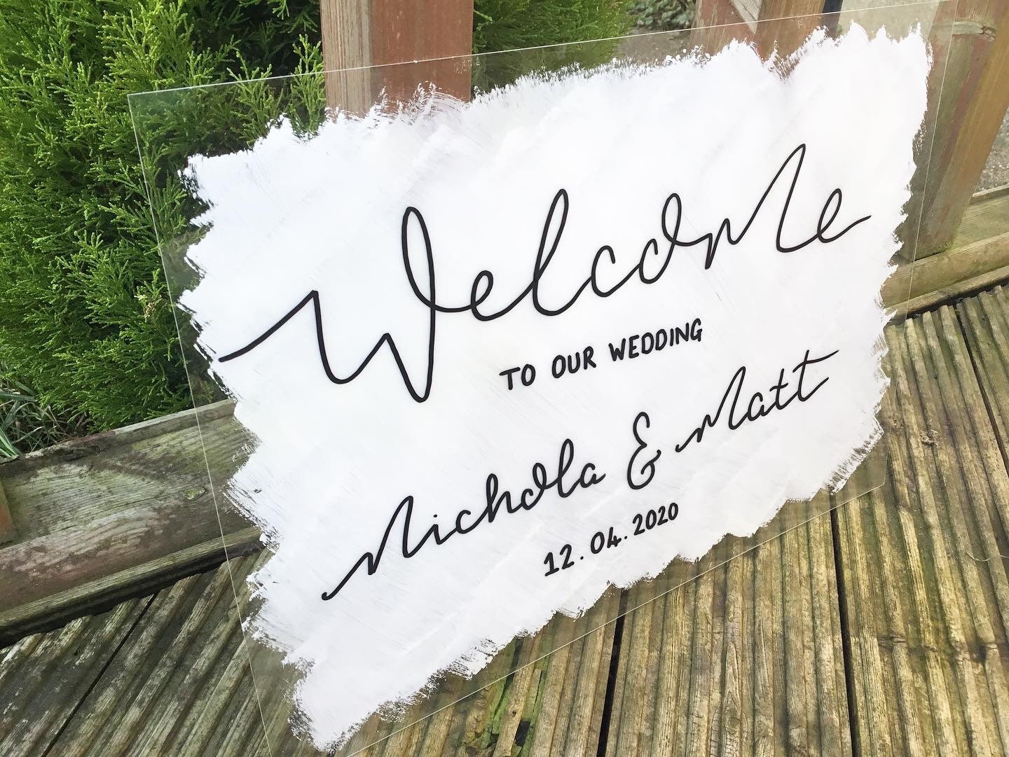 A1 Size Acrylic Wedding Sign Extra Large Wedding Sign Extra | Etsy