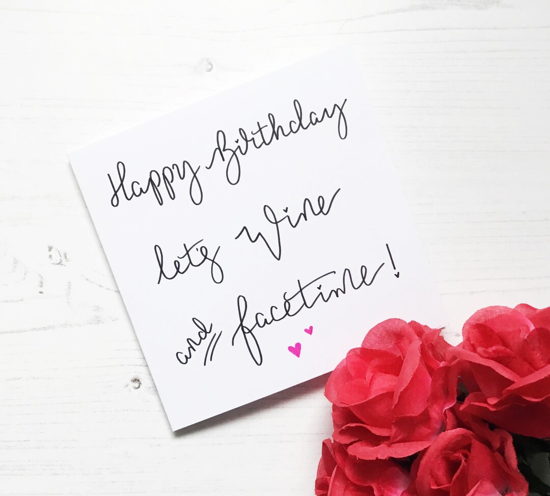 Friend Birthday Card, Isolation Birthday Card, Long Distance Friend ...