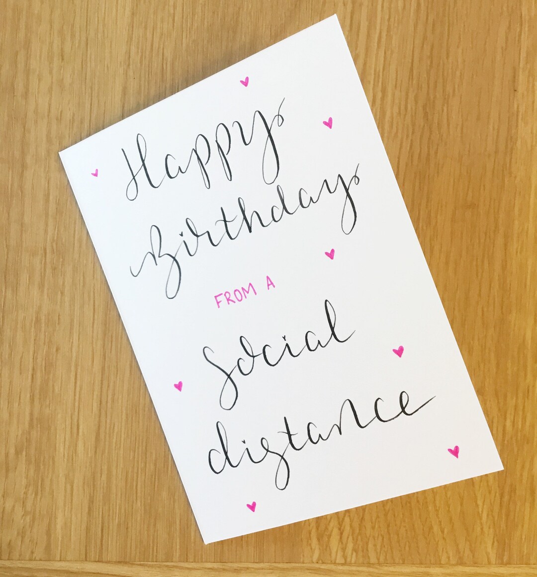 Social Distance Birthday Card, Birthday Card, Social Distancing Card ...