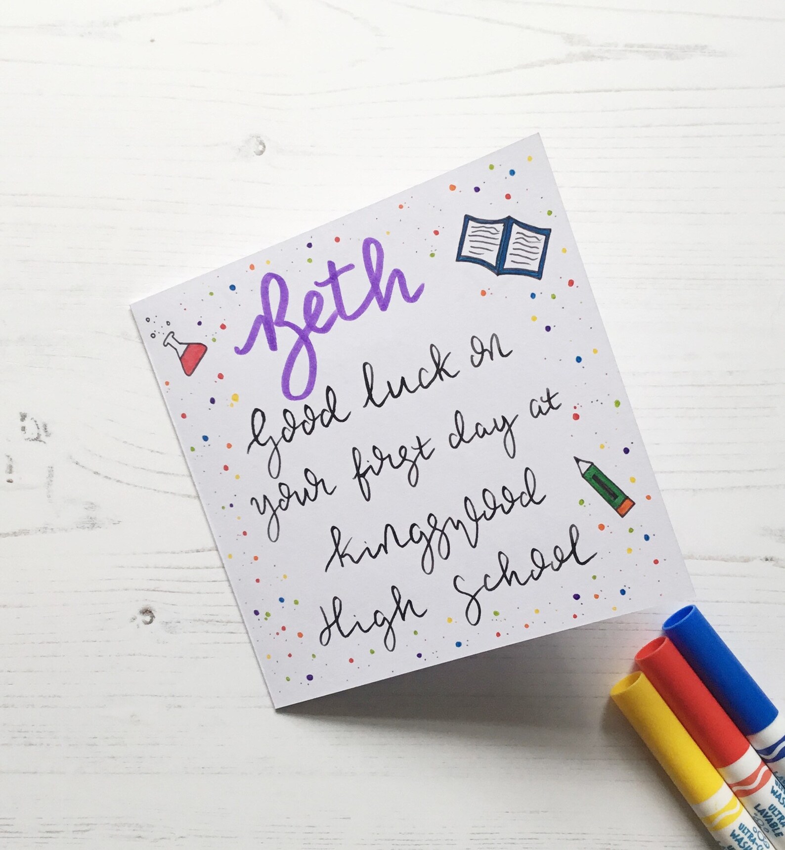 First day of high school card first day of secondary school - Etsy España