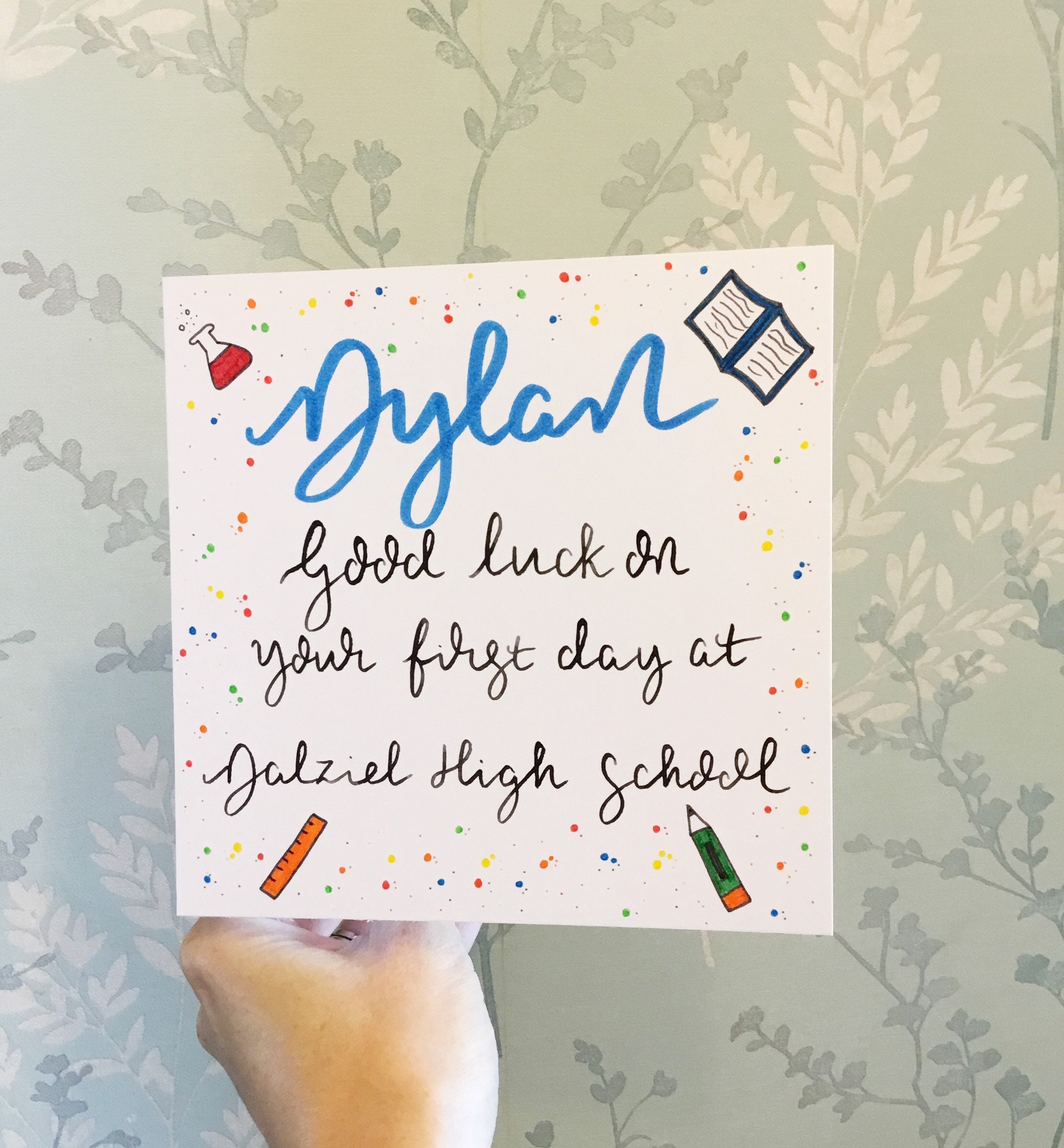 First day of high school card first day of secondary school | Etsy