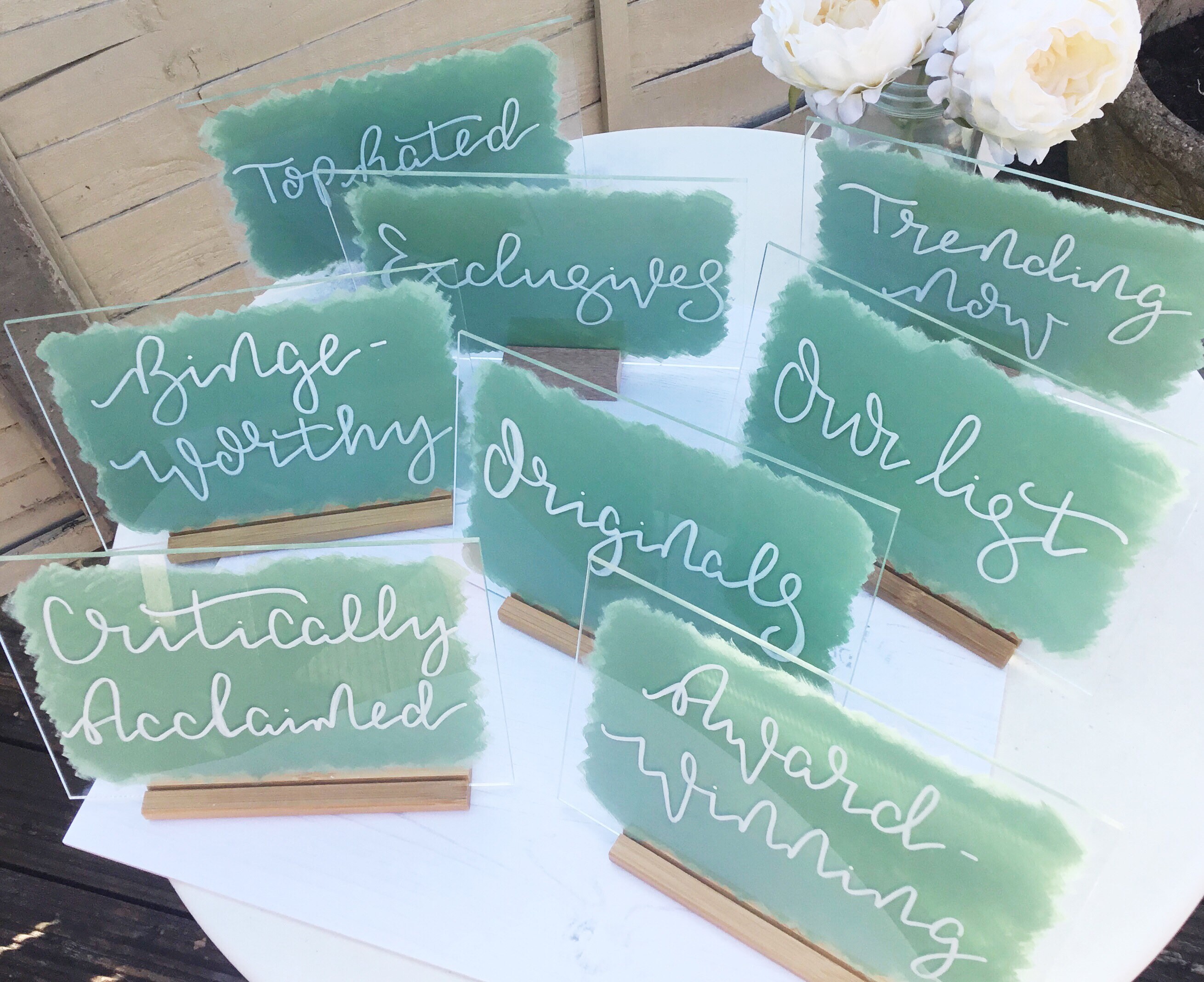 Acrylic Table Numbers Acrylic Table Names Wedding Table | Etsy